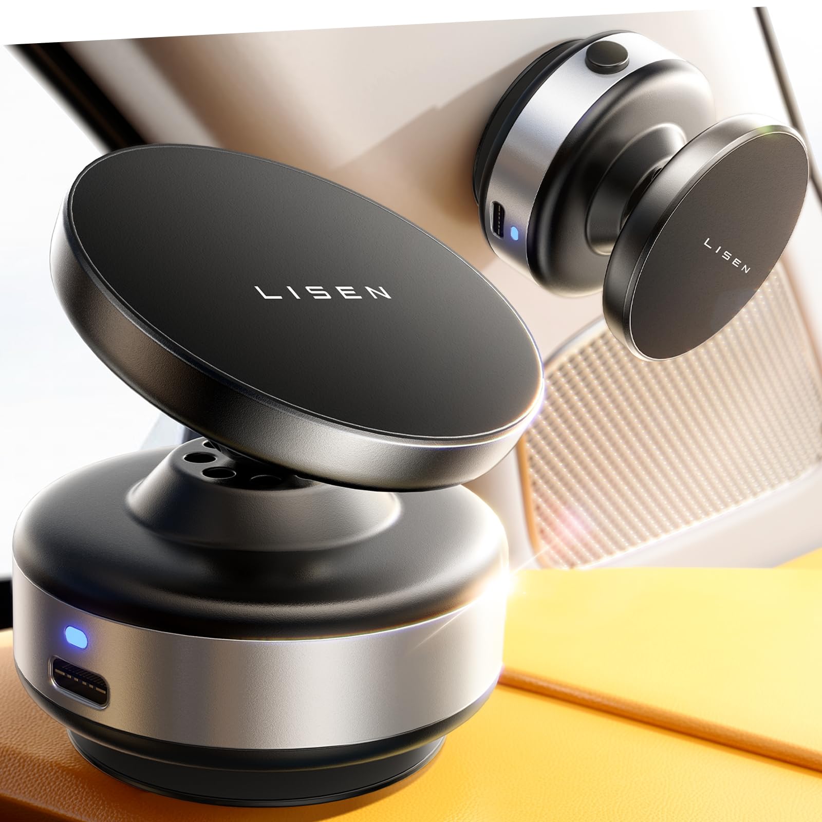 LISEN Suction Phone Mount Review: Super Stable Magnetic Holder – Worth ...